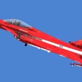 FS2004 RAF Typhoon Red Arrow Textures only - Flight Simulator 2004 Mod