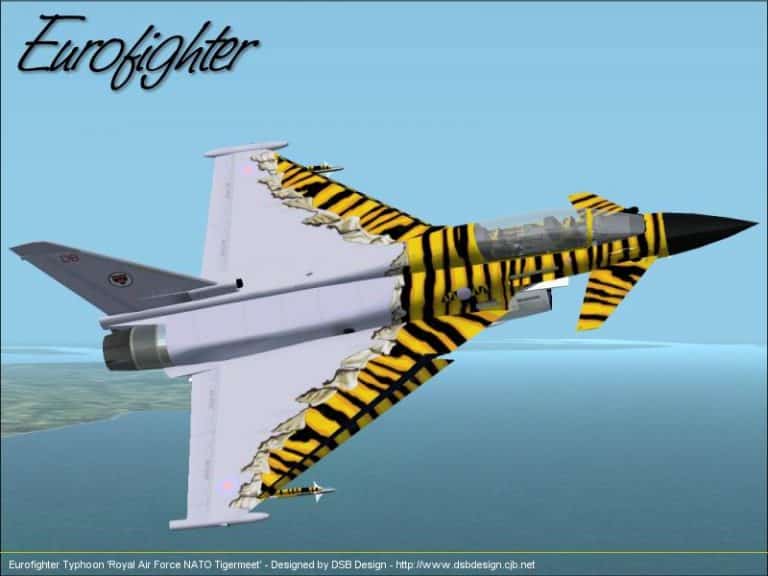 FS2004/2002 DSBdesign Eurofighter Typhoon - Flight Simulator 2004 Mod
