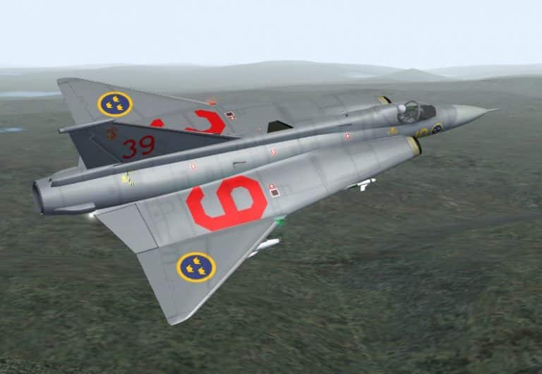 FS2004/FSX Saab 35 Draken Package - Microsoft Flight Simulator X Mod