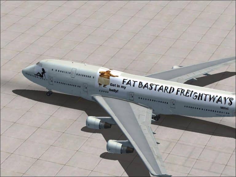 FSX 747-400 Fat Bastard Freightways texture - Microsoft Flight ...
