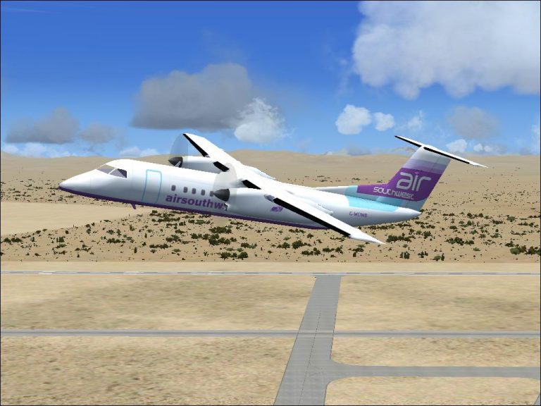 FSX Air Southwest DHC Dash 8. - Microsoft Flight Simulator X Mod