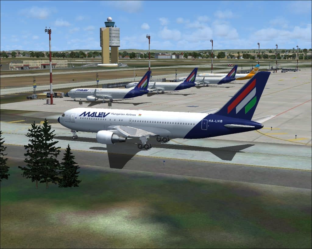 FSX Boeing 767-200 Malev - Microsoft Flight Simulator X Mod