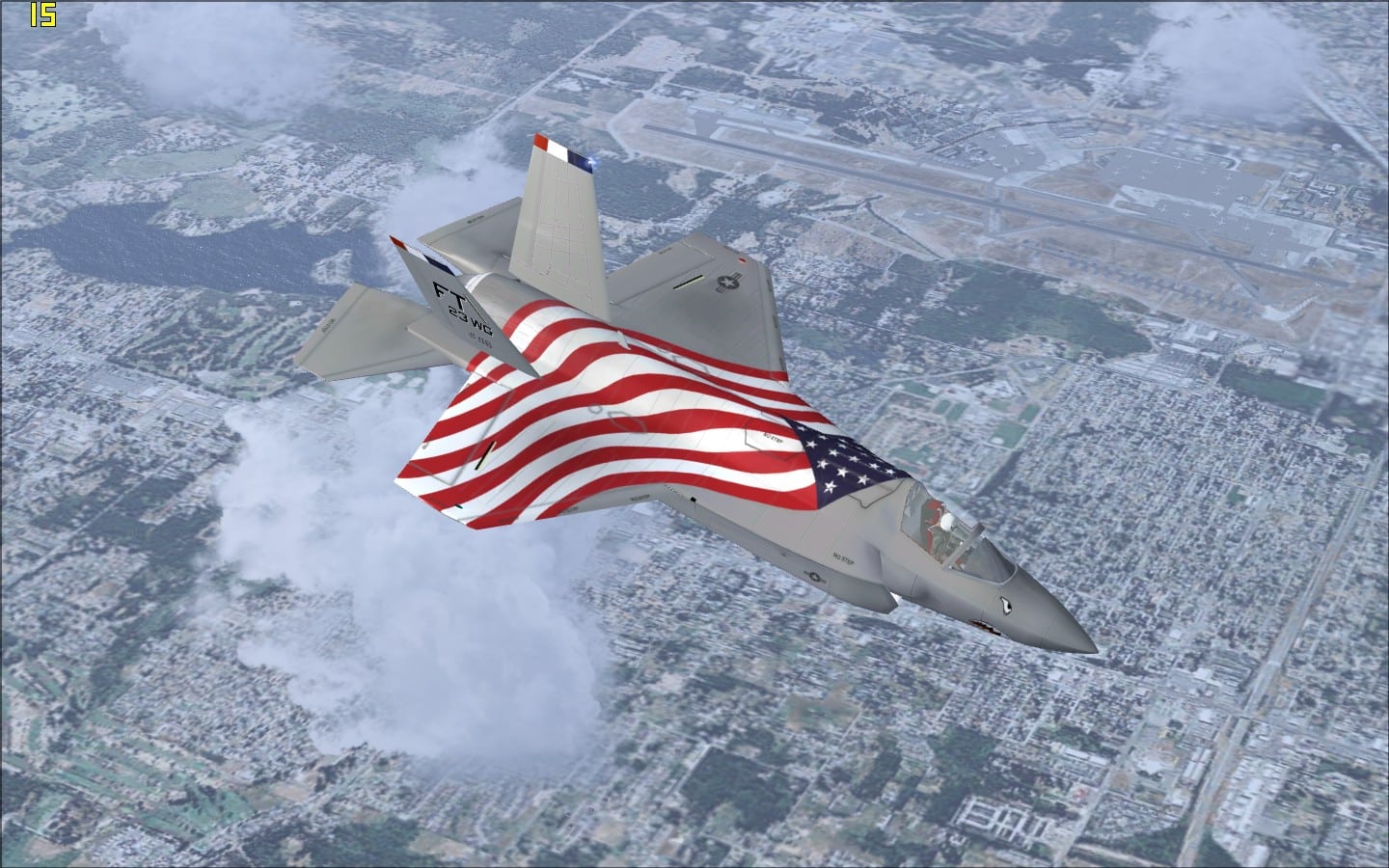 FSX F-35 JSF in USA & Flying Tigers Textures - Microsoft Flight Simulator X Mod
