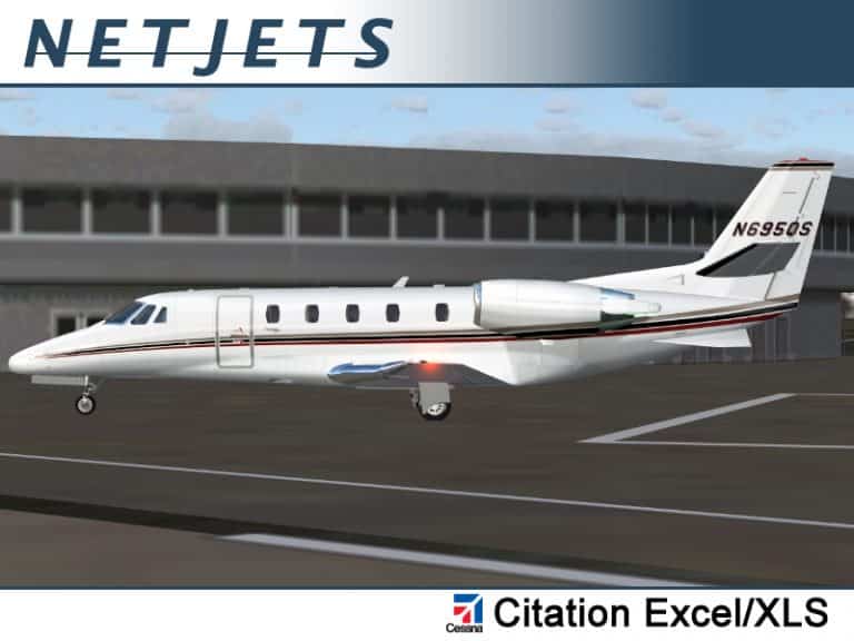 FSX/FS2004 Cessna Citation Excel XLS - NetJets USA (N695QS) - Microsoft ...