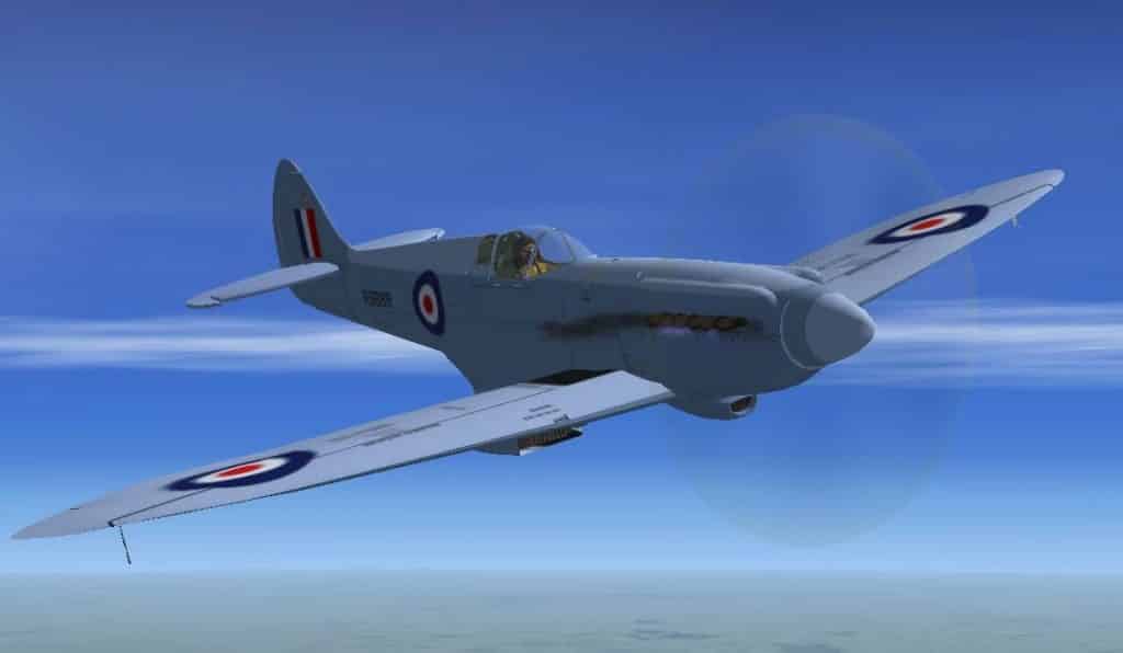 FSX/FS2004 Spitfire MK XIX - Microsoft Flight Simulator X Mod