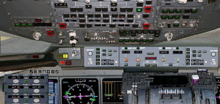 FSX/FS2004 Boeing C17 2D Panel - Microsoft Flight Simulator X Mod