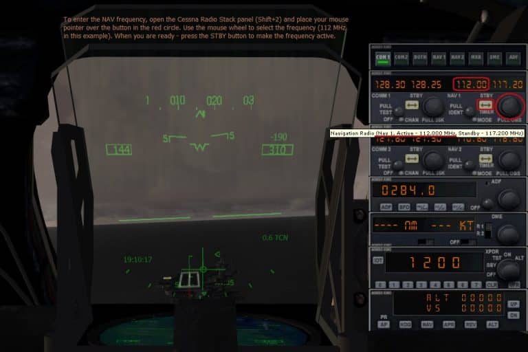 Realistic F/A-18 HUD for Dino Cattaneo - Microsoft Flight Simulator X Mod