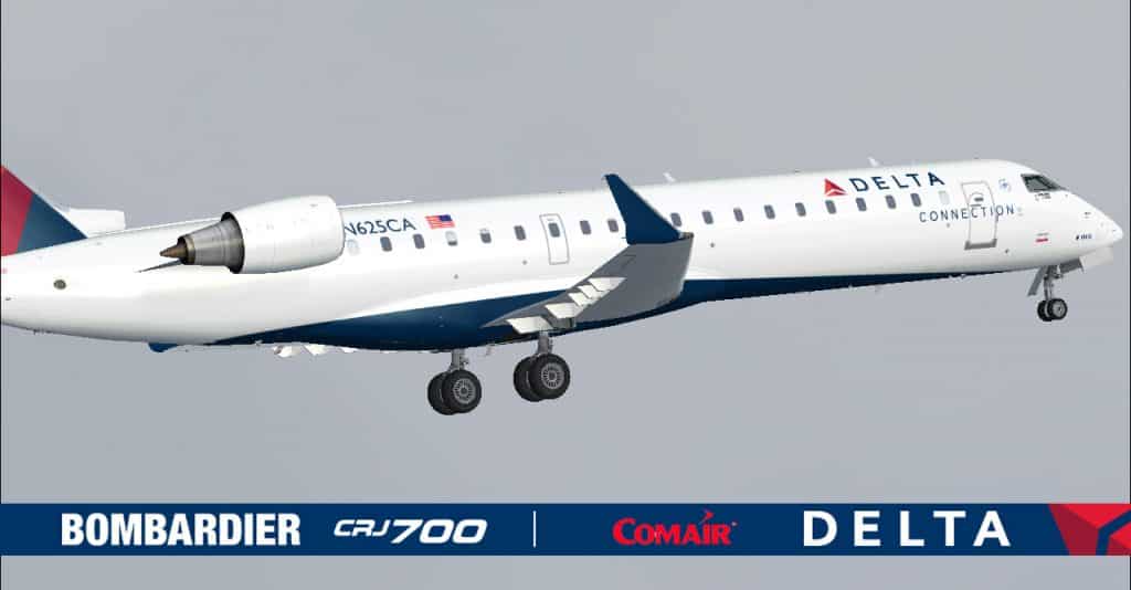 CRJ 700 Delta Connection - Microsoft Flight Simulator X Mod