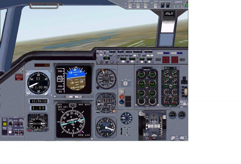 FS2000 Alternative 2 Engined Jet Aircraft Panel - Flight Simulator 2000 Mod