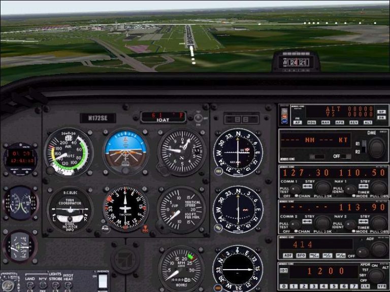 FS2000 Cessna 172 (skyhawk) panel - Flight Simulator 2000 Mod