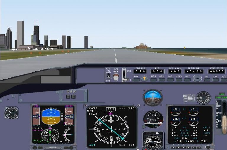 FS2000 Panels Boeing 737NG Panel version 1 - Flight Simulator 2000 Mod