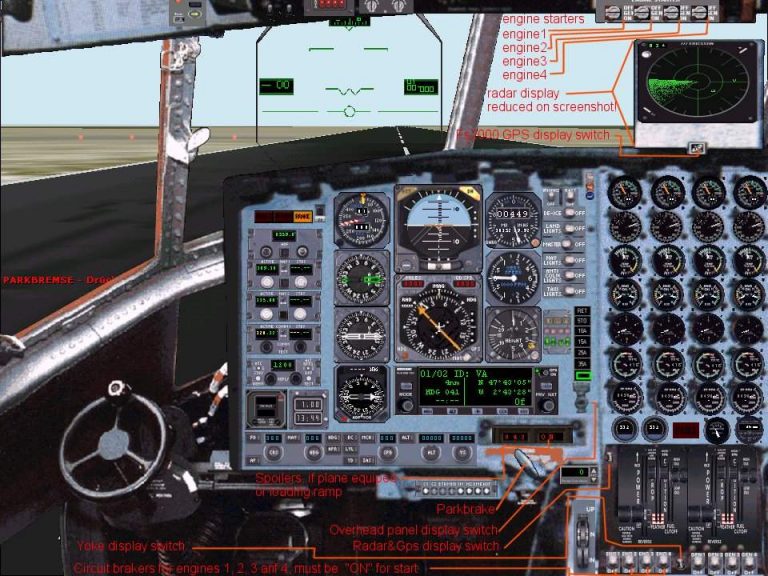 FS2000 Pro C-130 analog panel - Flight Simulator 2000 Mod