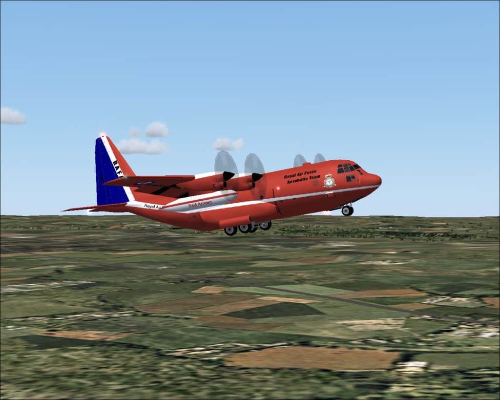 FS2004 AI C-130H Red Arrows - Flight Simulator 2004 Mod