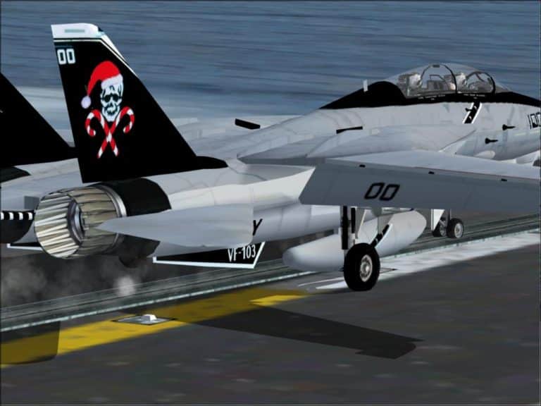 FS2004 F-14 Tomcat "Jolly rogers Xmas" Textures only - Flight Simulator ...