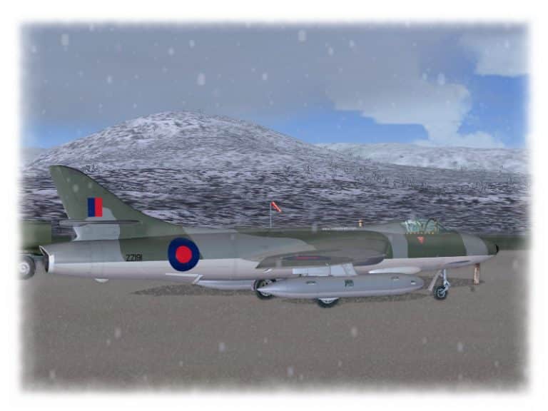 FS2004 / FS2002 Hawker Hunter F.Mk58 ZZ191 Textures Only - Flight ...