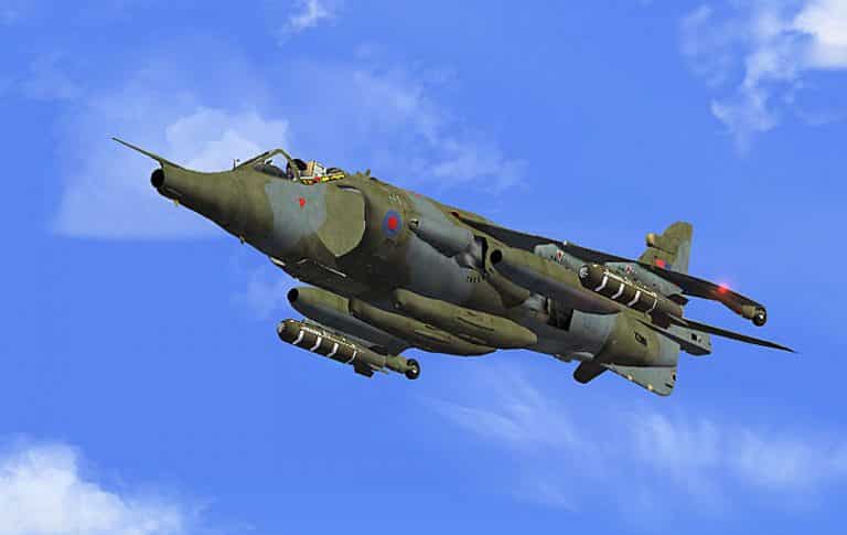 FS2004 RAF Harrier GR3 XZ988 Sqn Ldr Iveson Textures only - Flight ...