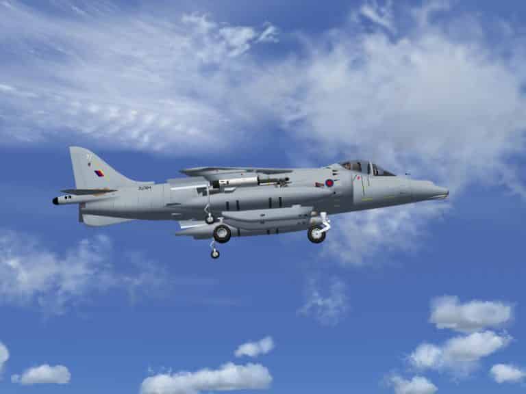 FS2004/2002 Harrier GR.Mk9 ZG506, new light grey scheme Textures only ...