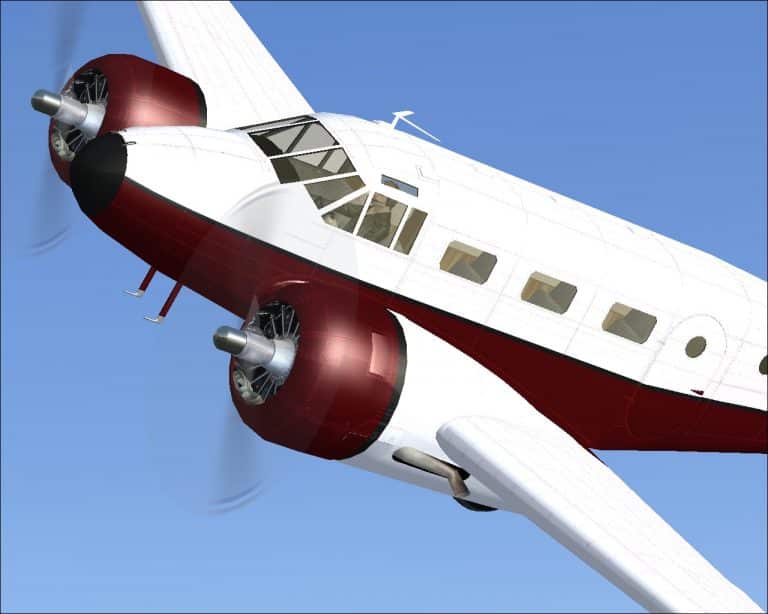 FSX Beech D18S Repaint 6-Pack Textures - Microsoft Flight Simulator X Mod
