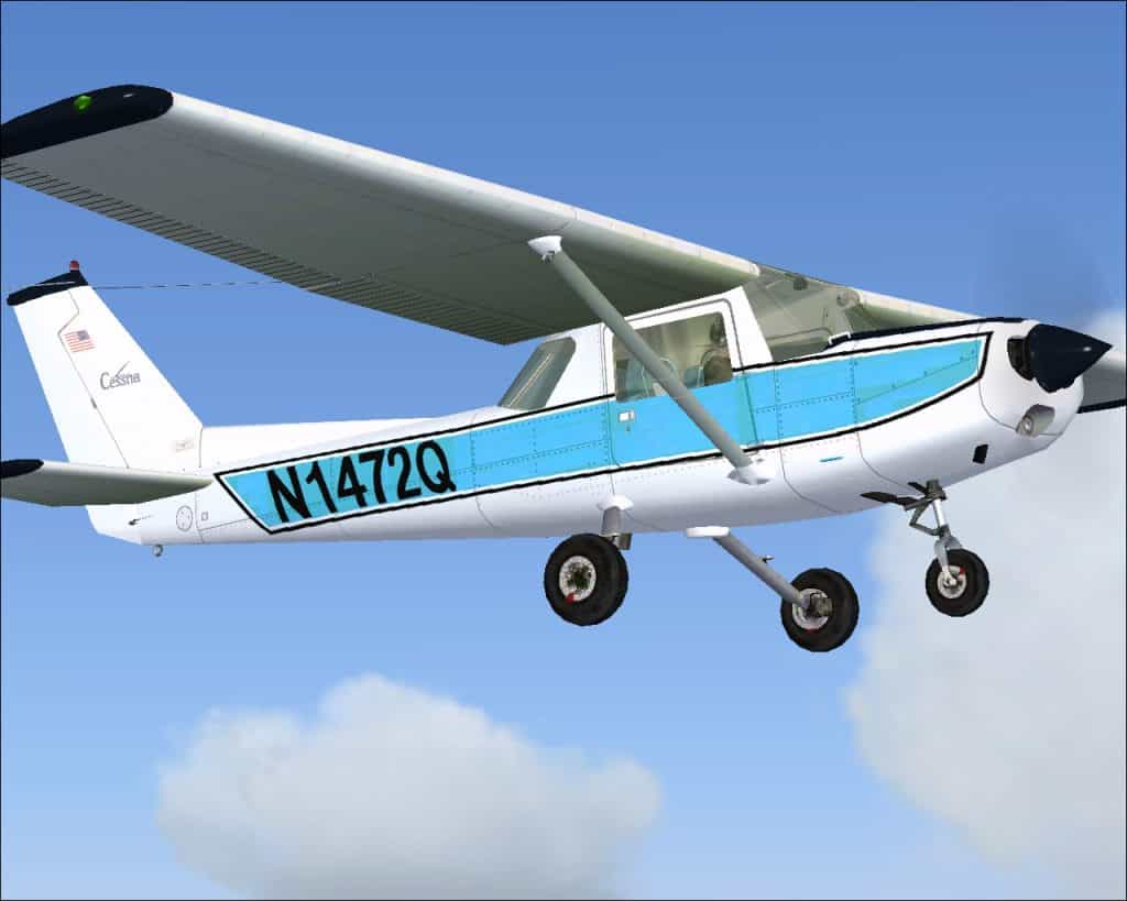 FSX Cessna 150 real world N1472Q textures for the 'Just Flight/FS ...
