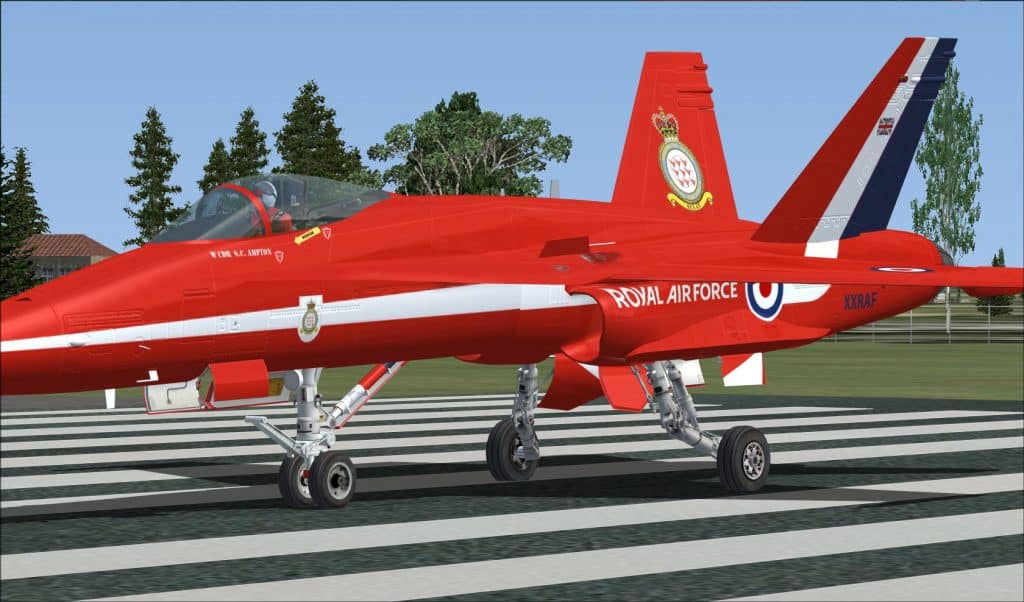 FSX F/A-18 Red Arrows Textures Updated - Microsoft Flight Simulator X Mod