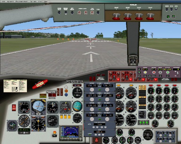 Lockheed L188 Electra 2D panel - Microsoft Flight Simulator X Mod