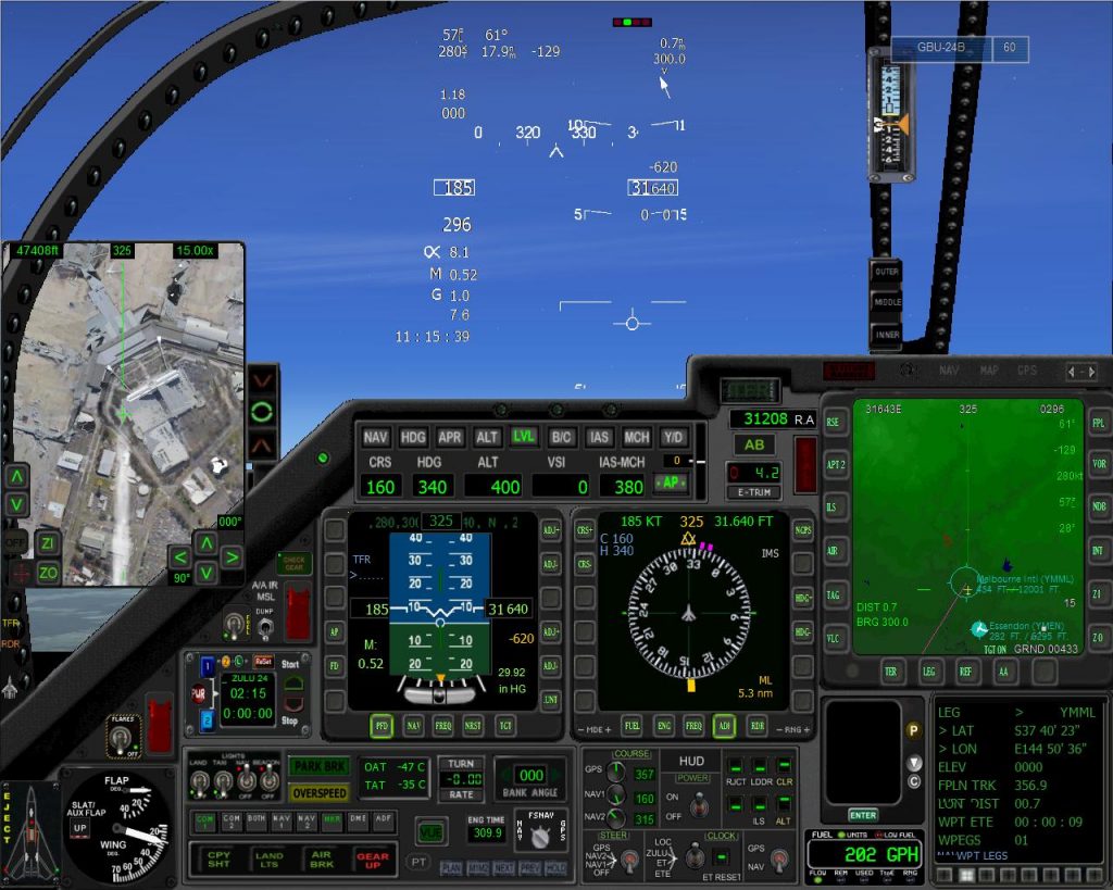 Virtuavia F-111 PIG HUD Project - Microsoft Flight Simulator X Mod