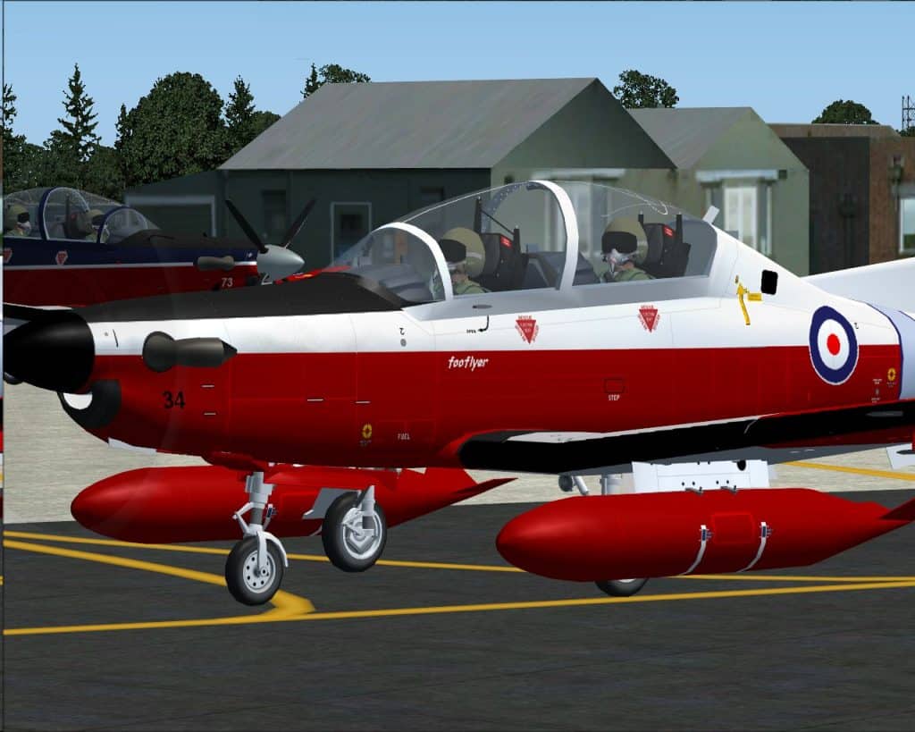 FS2004 Iris T-6A NTA Texan II - RAF Cranwell Textures (2) - Flight ...