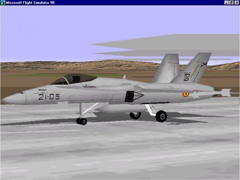 FS98 Spanish McDonnell Douglas F18 - Flight Simulator 98 Mod