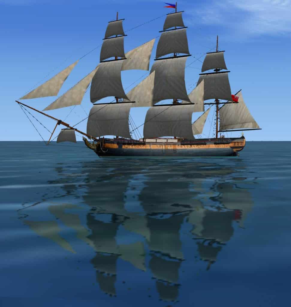 FSX 18th Century Frigate HMS Surprise - Microsoft Flight Simulator X Mod