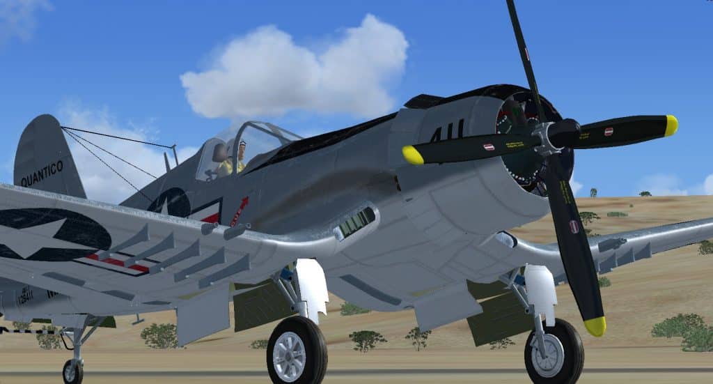 FSX Acceleration Chance Vought F4U-7 Corsair Revised Package ...