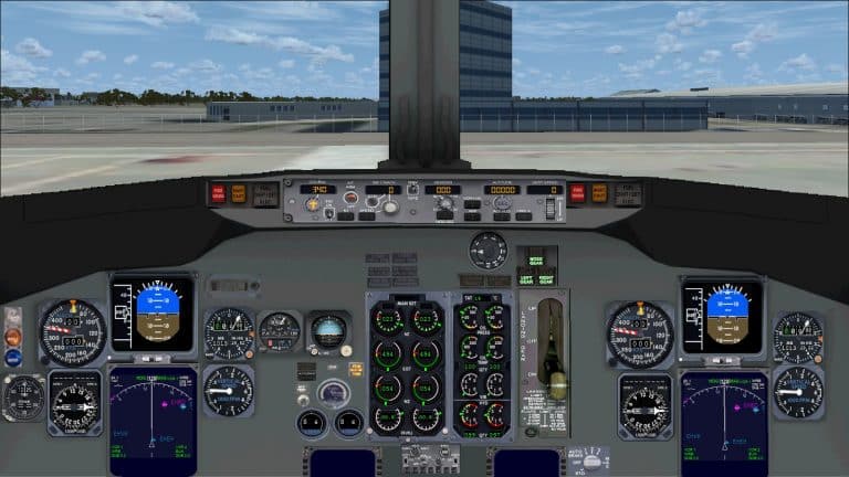 FSX - Boeing 737 CL widescreen 2d panel - Microsoft Flight Simulator X Mod