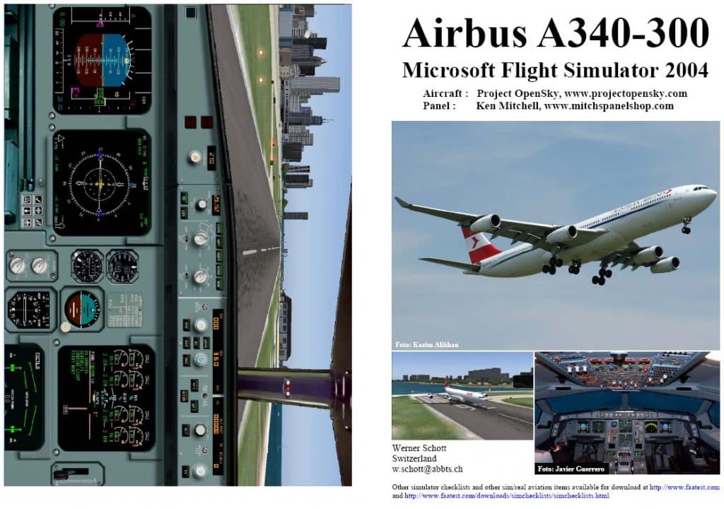 FS2004 Manual/Checklist -- Airbus A340-300 - FS Aircraft Manuals Mod