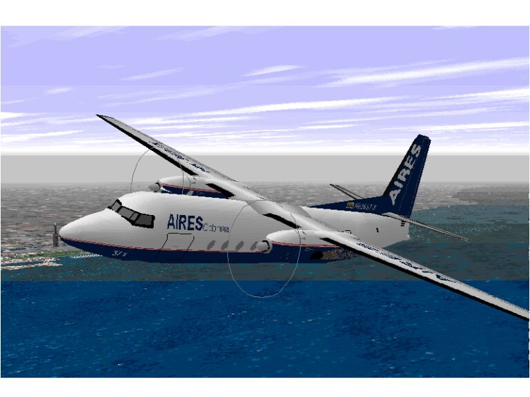 FS98 Fokker F-27 Aires - Flight Simulator 98 Mod