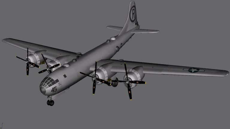 FSX B29 Scenery Object - FS Design Mod