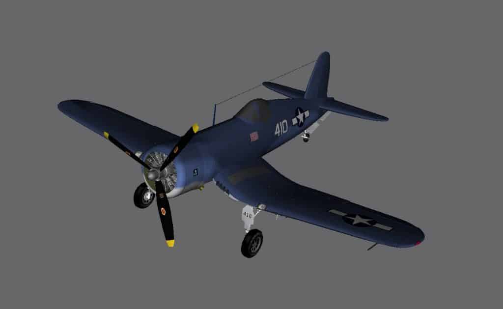 FSX F4U Static Scenery Object - FS Design Mod