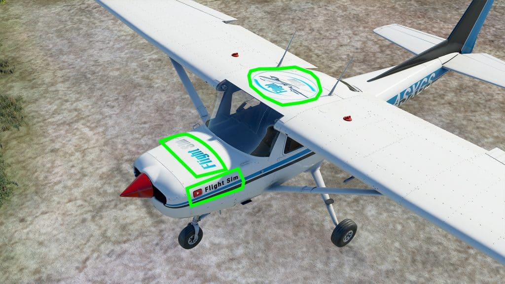 Cessna 150 Logo Template - Microsoft Flight Simulator 2020 Mod