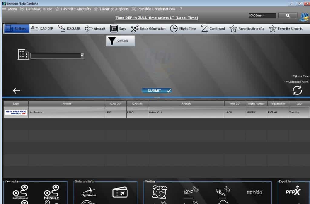 Random Flight Database - Microsoft Flight Simulator 2020 Mod