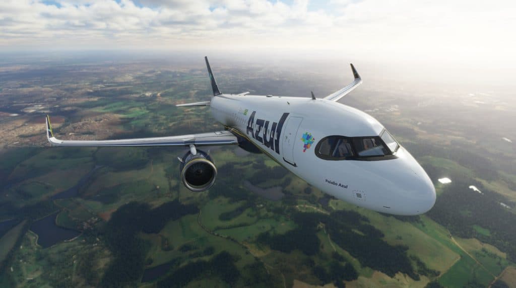 AZUL A320 8K Masked (Racoon) v1.0 - Microsoft Flight Simulator 2020 Mod