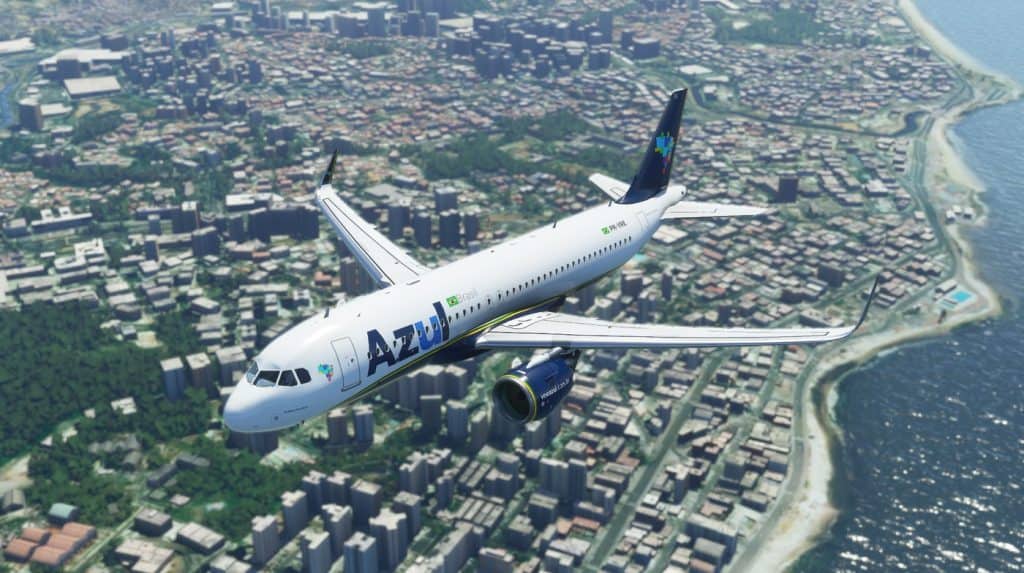 AZUL A320 8K v1.0 - Microsoft Flight Simulator 2020 Mod