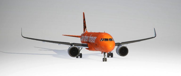 A320 Jaffa Jet Normal Wings (4K Livery) v2.1 - MSFS 2020 Liveries Mod