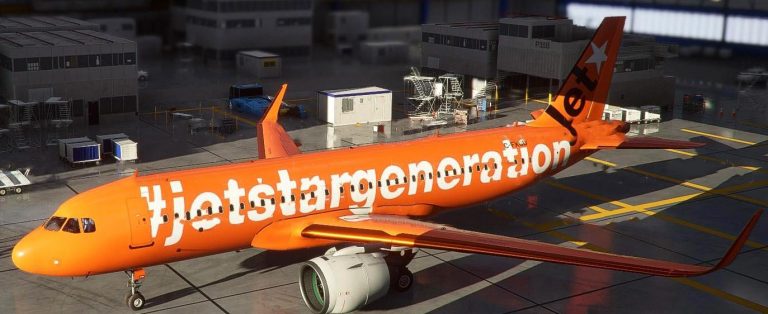 A320 JetStar Jaffa Jet (4K Livery) v1.7 - MSFS 2020 Liveries Mod