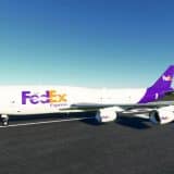 Boeing 747-8F FedEx cargo livery v1.5 - MSFS 2020 Liveries Mod