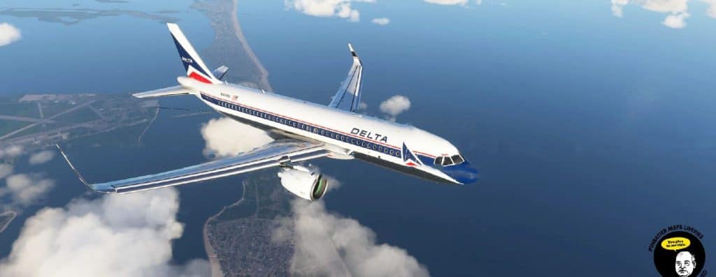 Delta Widget Retro A320 Neo [4K livery] v1.0 - MSFS 2020 Liveries Mod