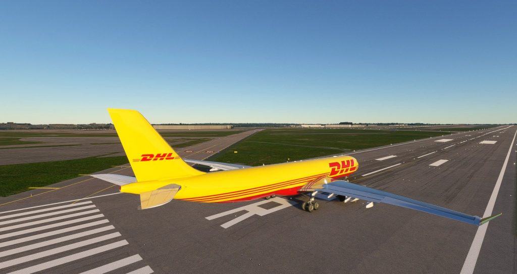[4K] DHL A330-300 livery v1.0 (2) - Flight Simulator Addon / Mod