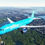 8K textures JetBlue "Bluerica" v2 - MSFS 2020 Liveries Mod