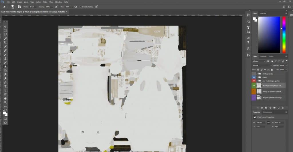 A320 Neo 8K Paint Kit PSD Format v1.0 - MSFS2020 Other Mod