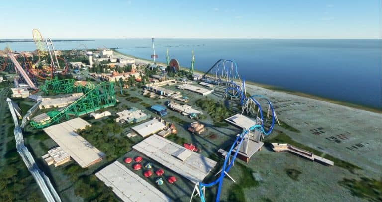 Cedar Point amusement park, Sandusky, Ohio v1.0 - MSFS 2020 Scenery Mod