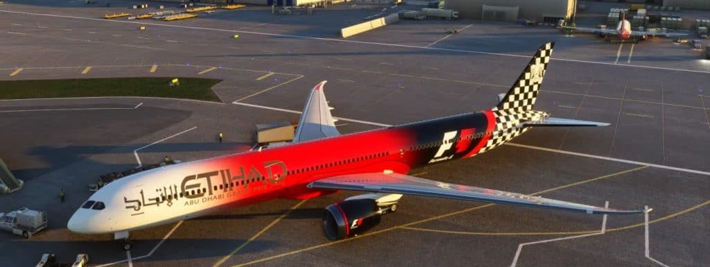 Etihad - Formula 1 v1.0 - MSFS 2020 Liveries Mod