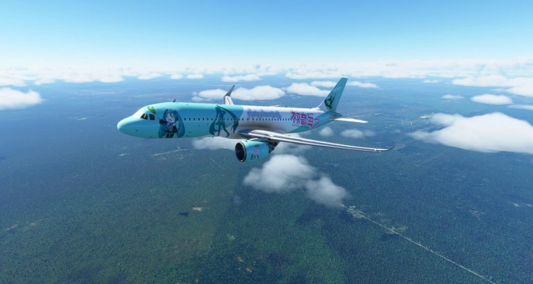 Hatsune Miku A320 v1.0 - MSFS 2020 Liveries Mod