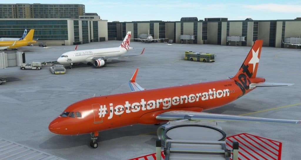 Jetstar - Jaffa Jet (8K Livery) v1.0 (3) - Flight Simulator Addon / Mod